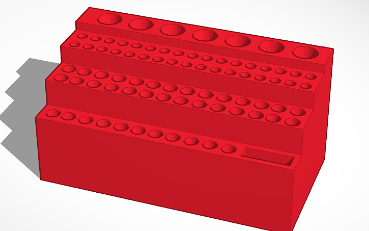 3D design Leather Tool Holder - Tinkercad