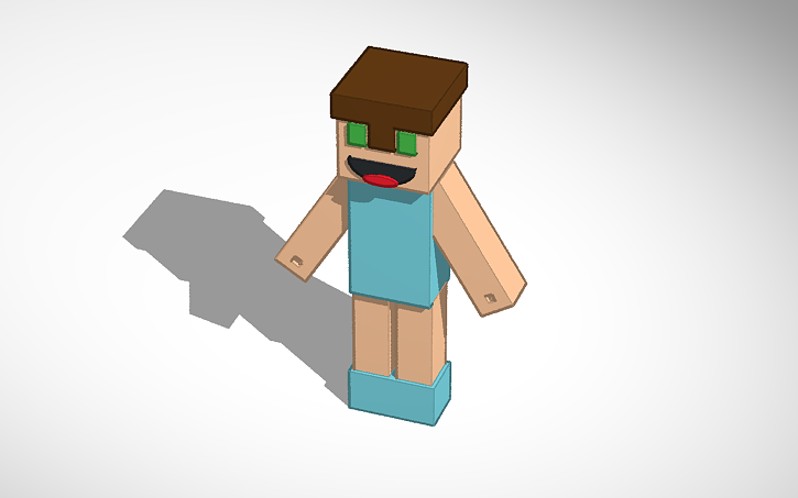 3D design Steve - minecraft - Tinkercad