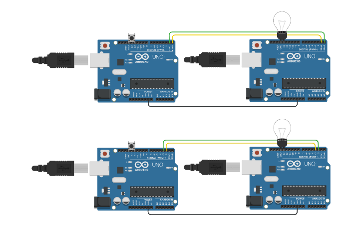 Circuit design Comunicação Serial | Tinkercad