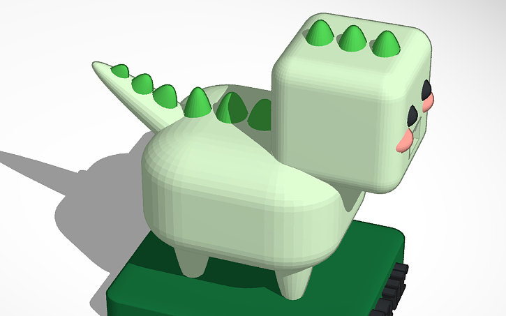 3D design Baby Dino - Tinkercad