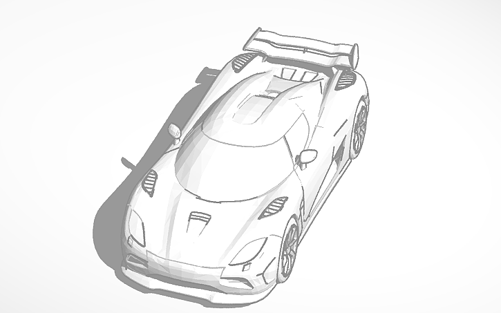 3D design #1-Koenigsegg Agera X | Tinkercad