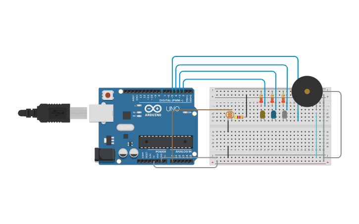Circuit design Robot Navigation Sensor | Tinkercad