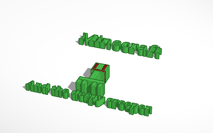 3D design Derpy creeper :D | Tinkercad
