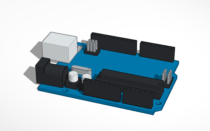 3d Design Arduino Uno 3d Model Tinkercad