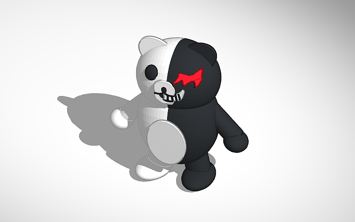 3D design monokuma from danganronpa - Tinkercad