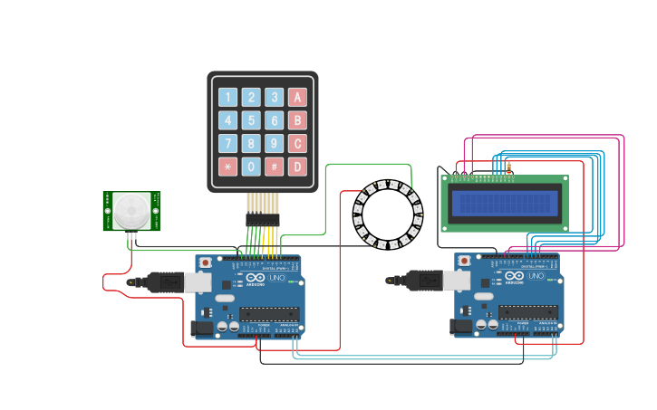 Circuit Design I2c Communication Project Featuring A Keypad Controlled