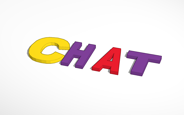 3D design minecraft chat | Tinkercad