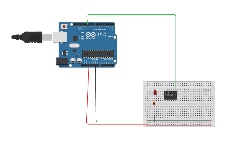 Circuit design interfacing delay with arduino - Tinkercad Circuit design interfacing delay with arduino - Tinkercad