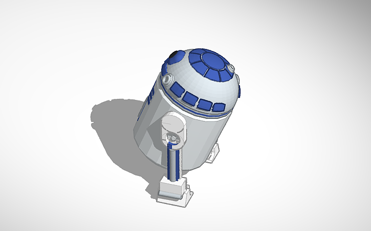 3D design R2D2 - Tinkercad