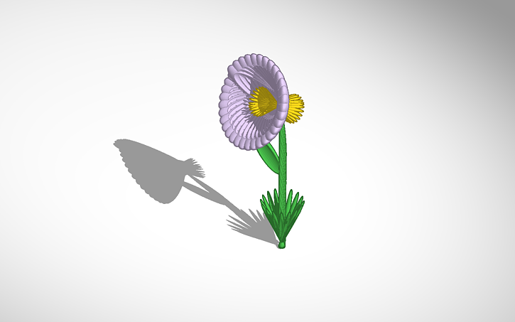 3D design Flower using only objects from the Extras section | Tinkercad