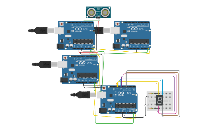Circuit design Práctica I2C | Tinkercad