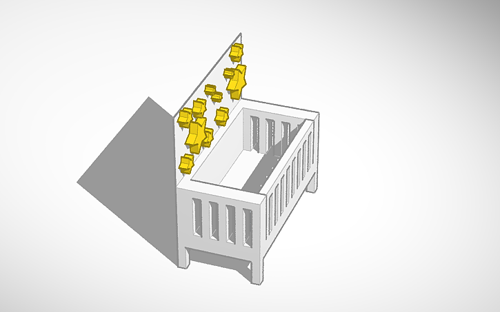 3D design Baby Crib - Tinkercad