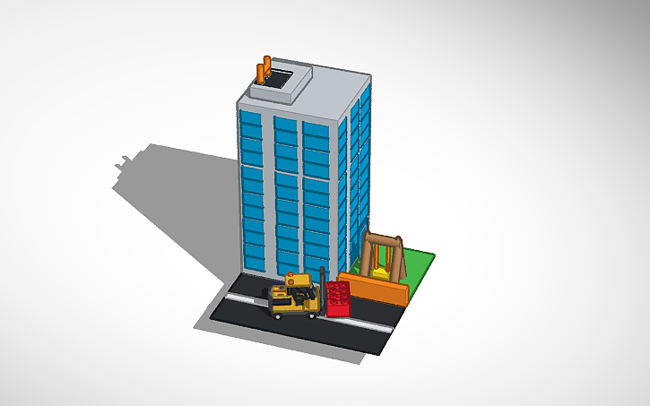 3D design construction site - Tinkercad