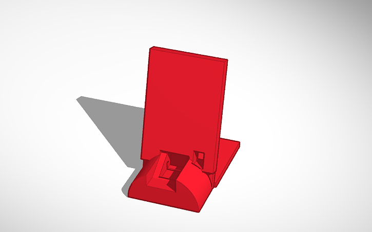 3D design phone stand - Tinkercad