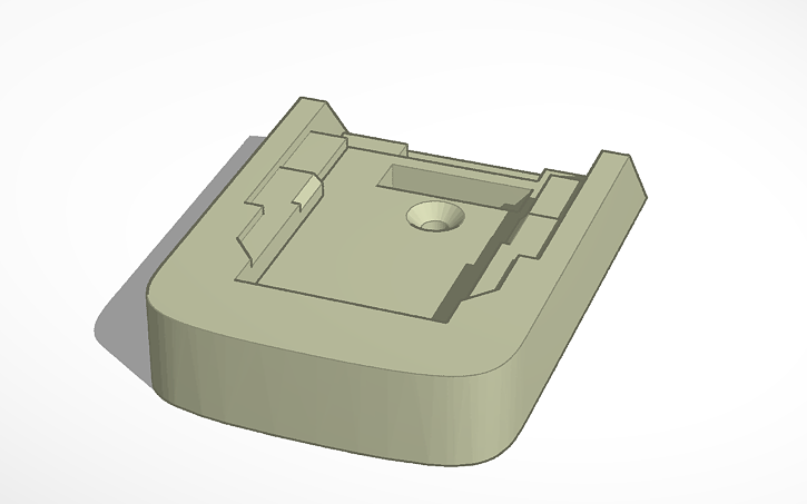 3D design DeWalt Battery Holder - Tinkercad