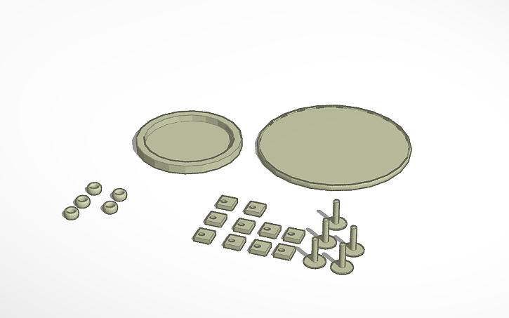 3D design spin plate - Tinkercad