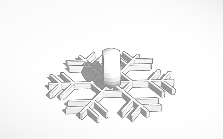 3D design snowflake | Tinkercad