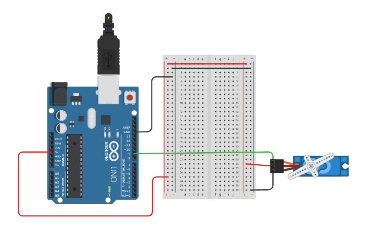 Circuit design boom gate | Tinkercad