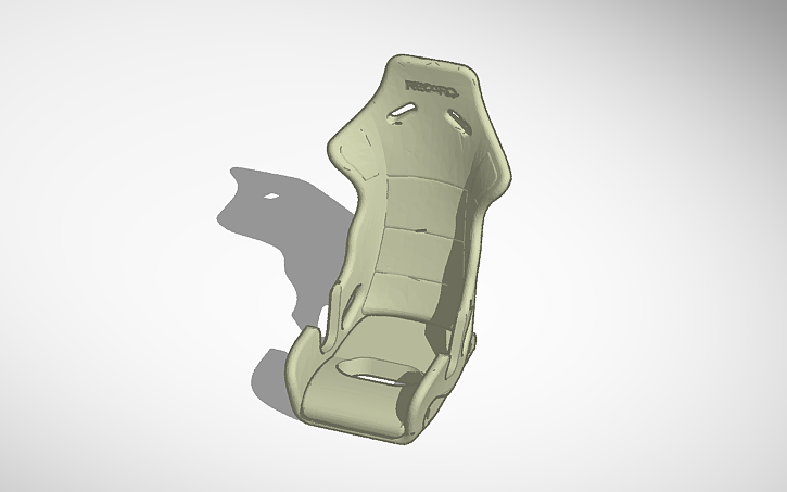 3D design CLAIRE RECARO SEAT - Tinkercad