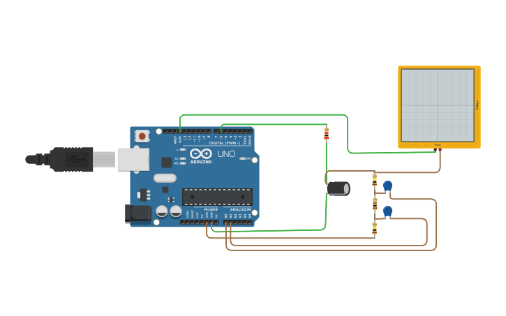 Circuit design Simple ECG Simulator - Tinkercad