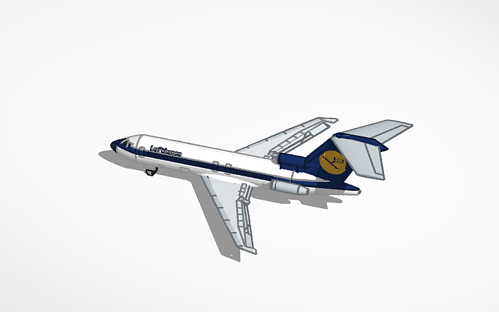 3D design B-727-100 - Tinkercad
