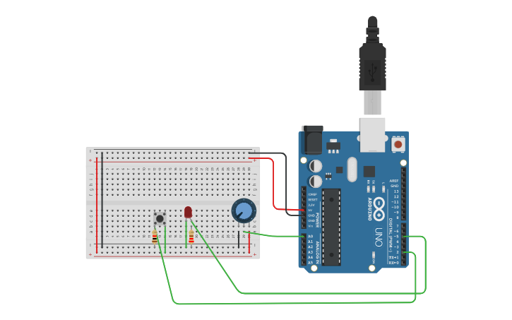Circuit design Prova Prática Mic | Tinkercad