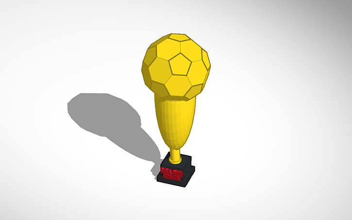 3D design FIFA football Trophy - Tinkercad