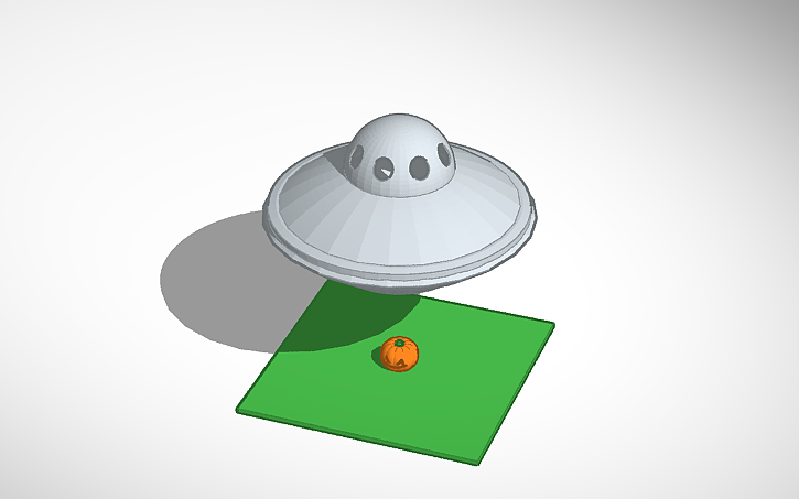 3D design UFO (For UFO Lamp) | Tinkercad