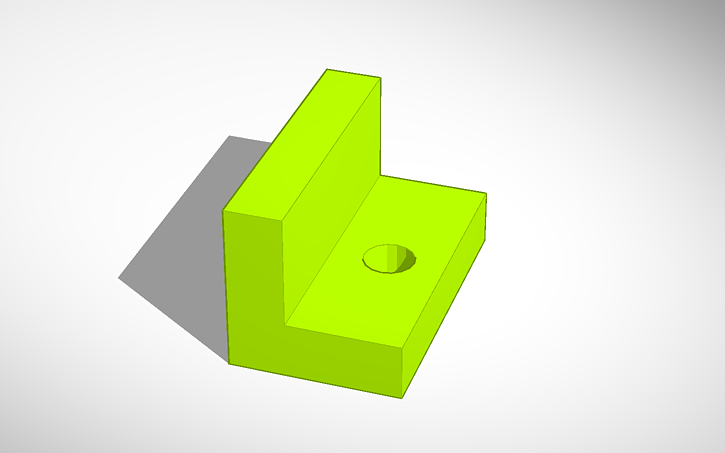 3D design L Shaped Bracket - Tinkercad