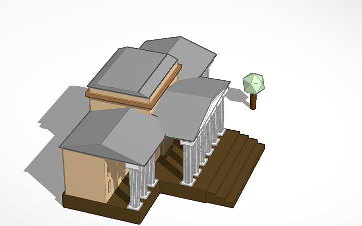 3D design Harris Museum - Tinkercad