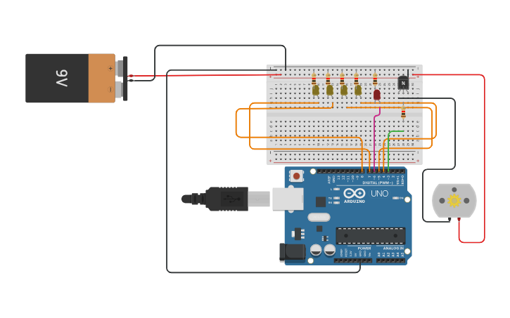 Circuit design thermal project - Tinkercad
