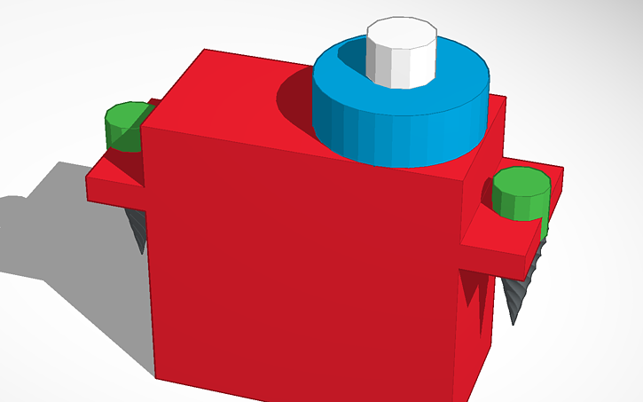 3D design MiniServo - Tinkercad