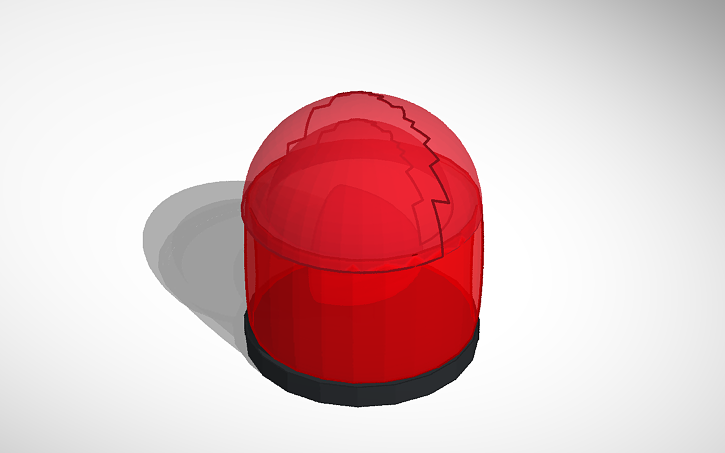 3D design Classic Police Light - Tinkercad