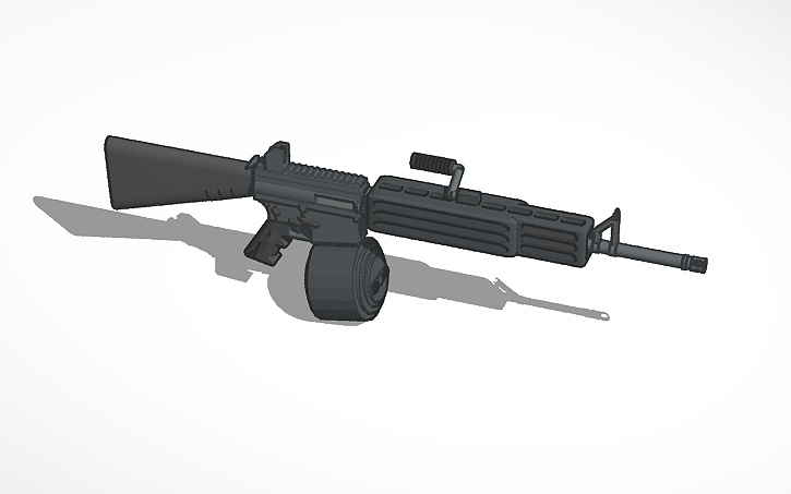 3D design Colt LMG - Tinkercad