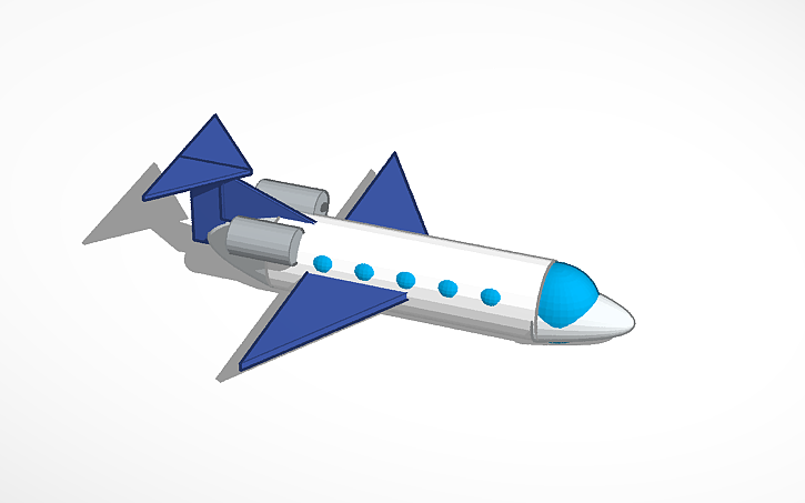 3D design Public Jet - Tinkercad