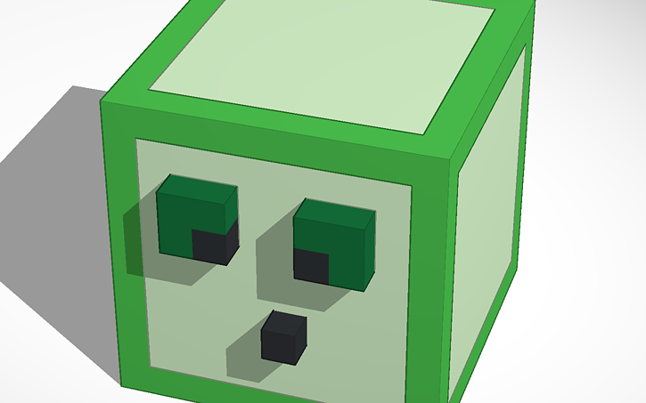 3D design Minecraft Slime | Tinkercad