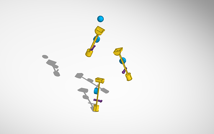 3D design Ball Tippers SIM LAB - Tinkercad