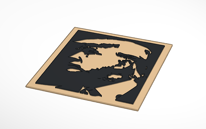 3D design Donald Trump - Tinkercad