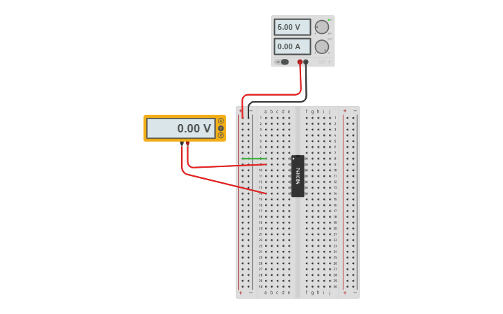 Circuit design PORTA NOT | Tinkercad