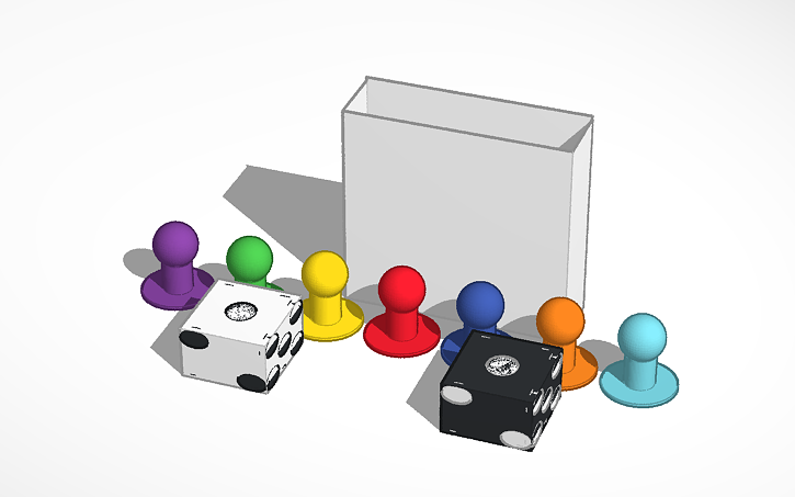 3D design game pieces - Tinkercad