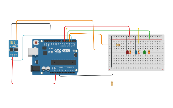 Circuit design Bluetooth controlled - Tinkercad