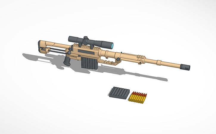 3D design Aarons sniper 2 - Tinkercad