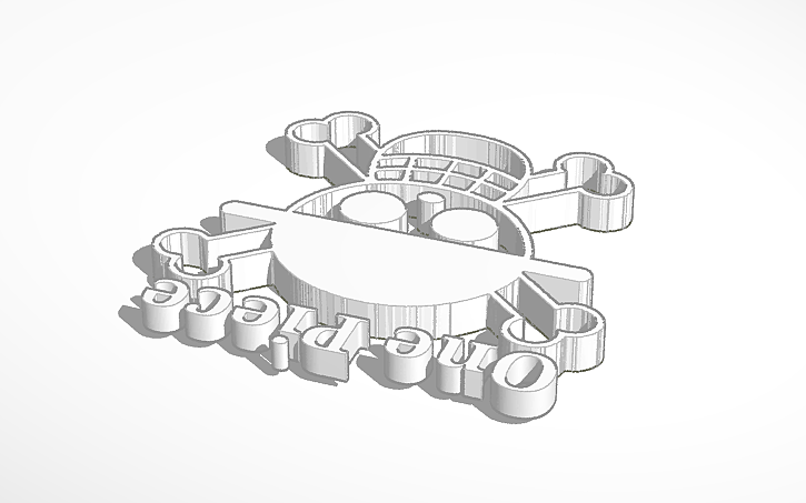 3D design one piece - Tinkercad