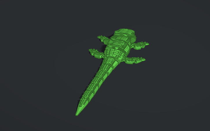 3D design lizard - Tinkercad