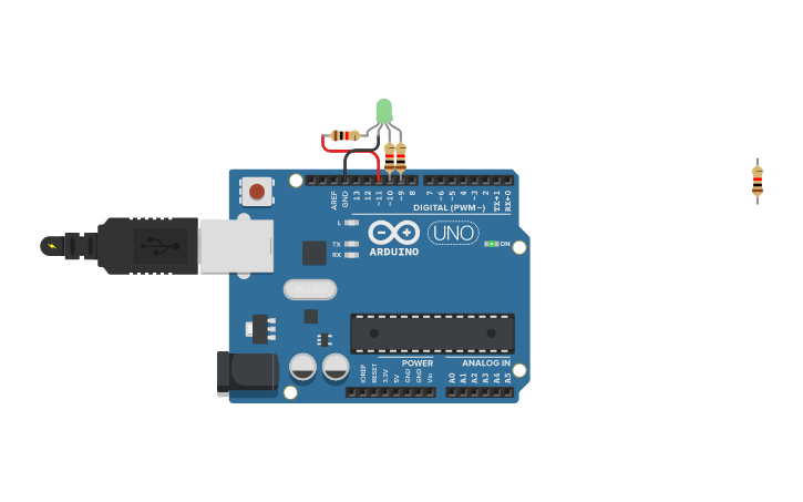 Circuit design ArdiUno : LED RGB - Tinkercad