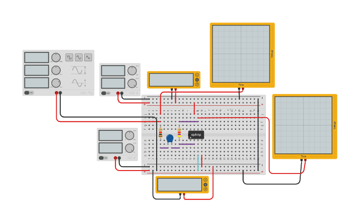 Circuit design OPA微分器 - Tinkercad