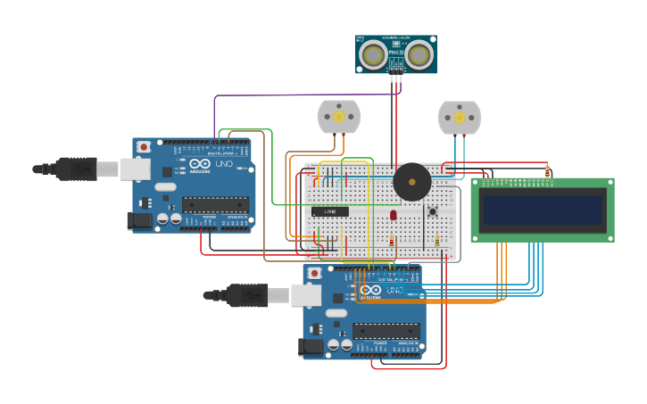 Circuit design Mechatronic Crane 2 | Tinkercad