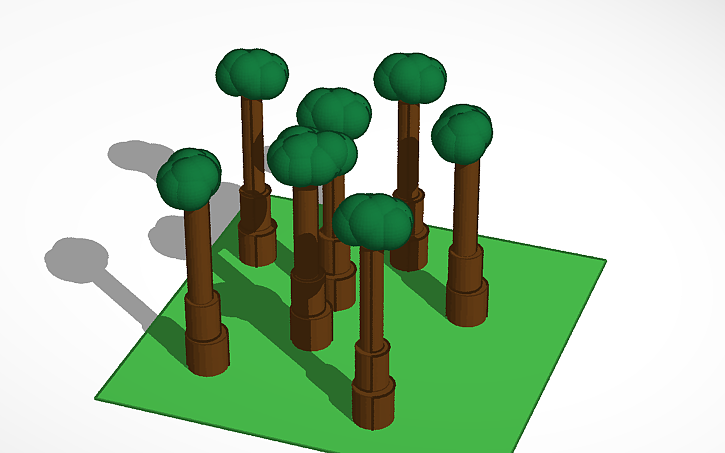 3D design Forest - Tinkercad