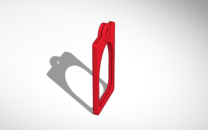 3D design RFID swipe card holder - Tinkercad
