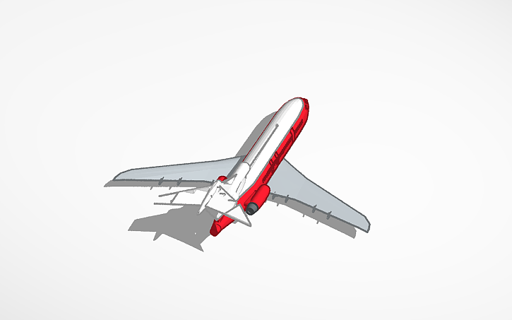 3D design Avianca 727-100 - Tinkercad